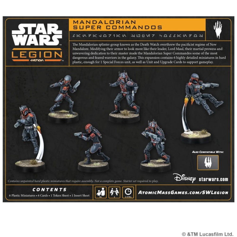Star Wars Legion Mandalorian Super Commandos Unit Expansion